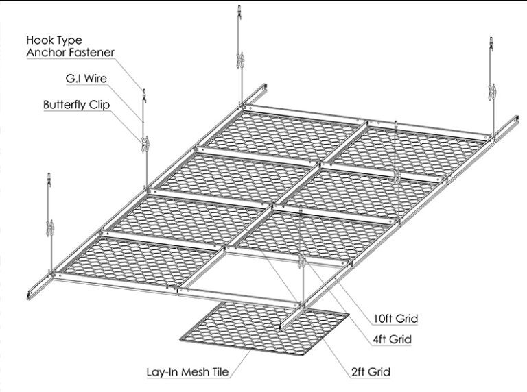 Lay-In Tile Metal Ceiling – Ceiflo Metal Ceiling